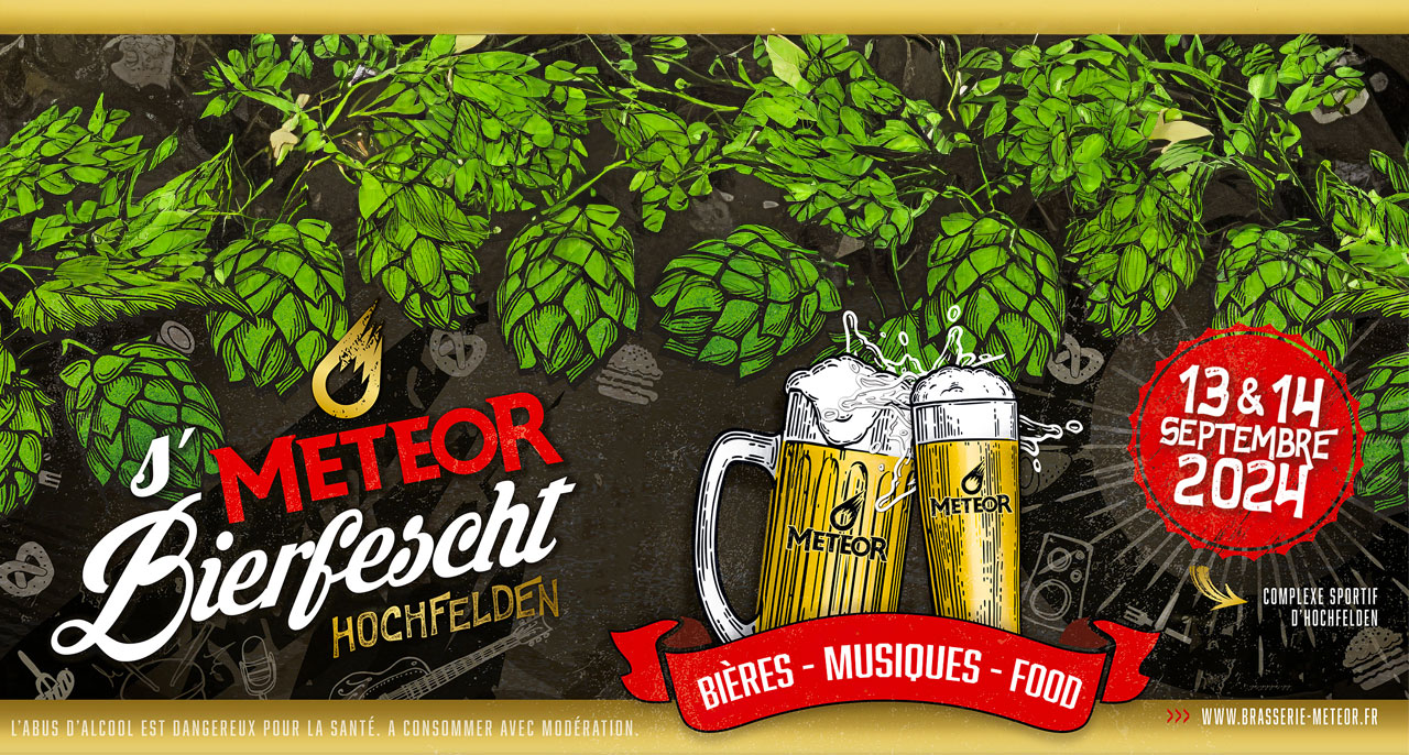 La 7eme s’Meteor Bierfescht le WE prochain | Malts & Houblons