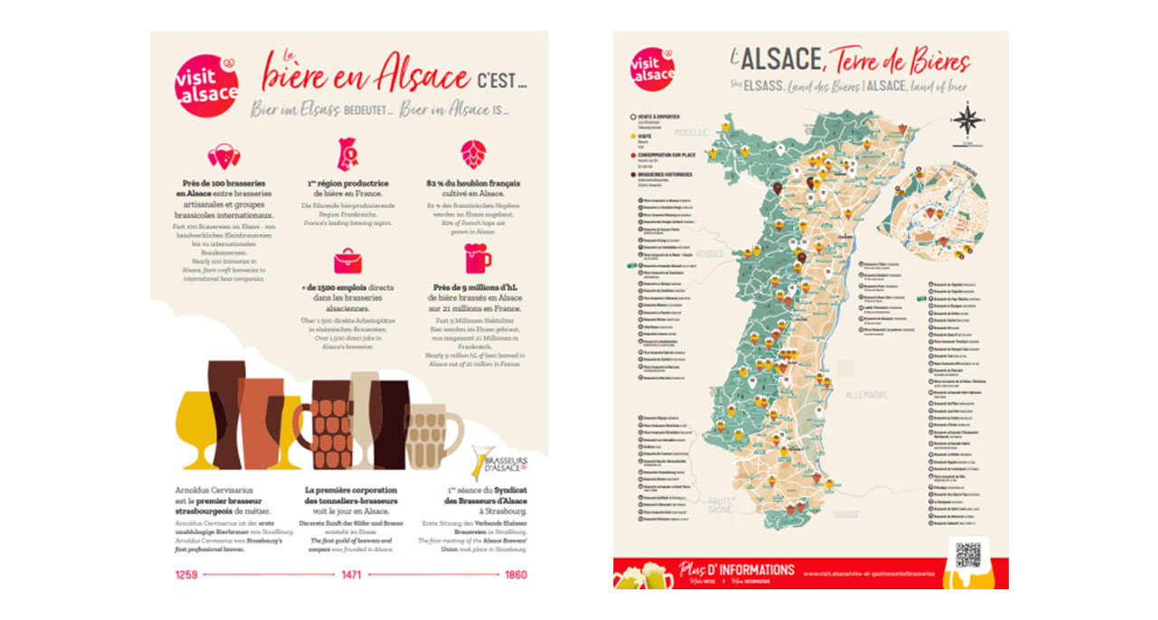 Nouvelle carte du tourisme brassicole en Alsace | Malts & Houblons
